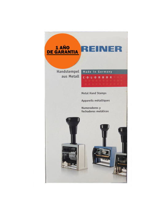 Sello Reiner Foliador / Numerador Uso Rudo (6 dígitos, 5mm de alto)