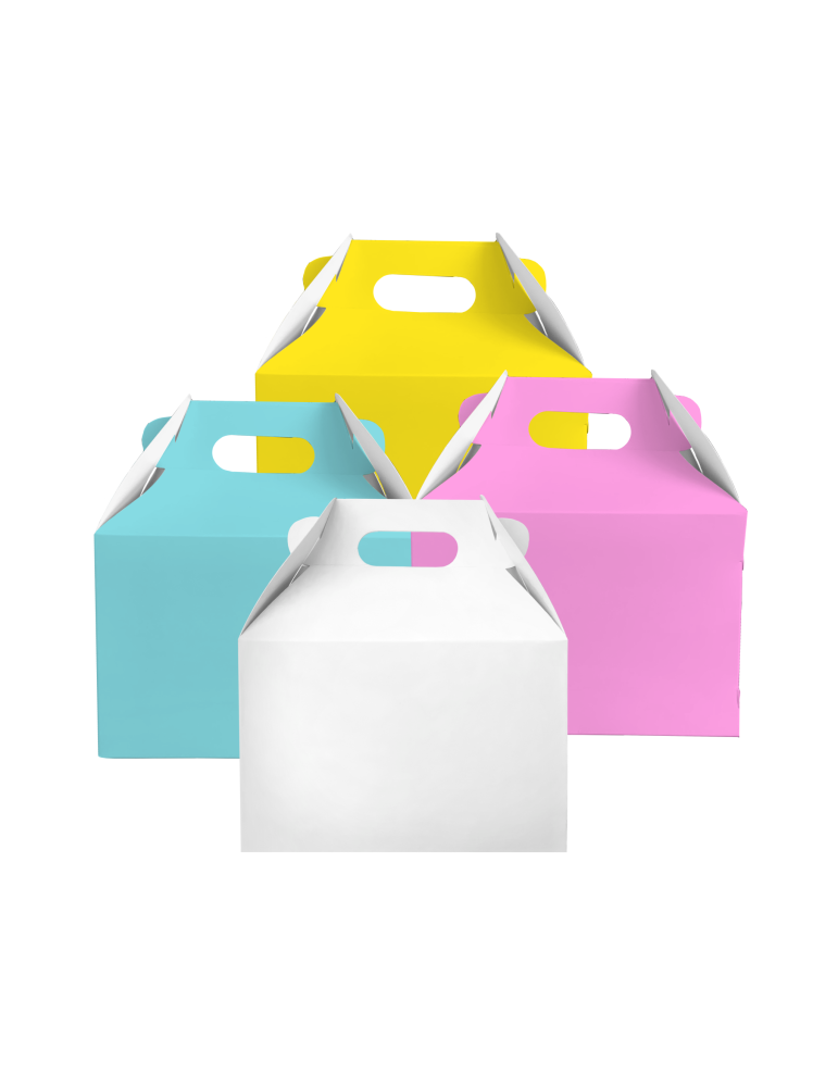 Caja Chica Tipo Box Lunch de Colores