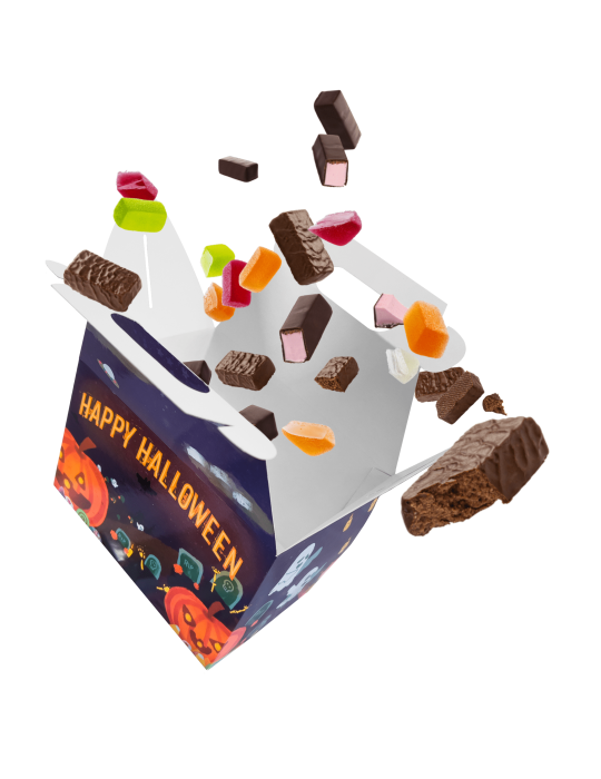 Caja Tipo Box Lunch Halloween - Día de Muertos