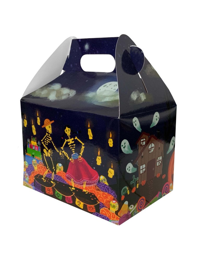 Caja Tipo Box Lunch Halloween - Día de Muertos